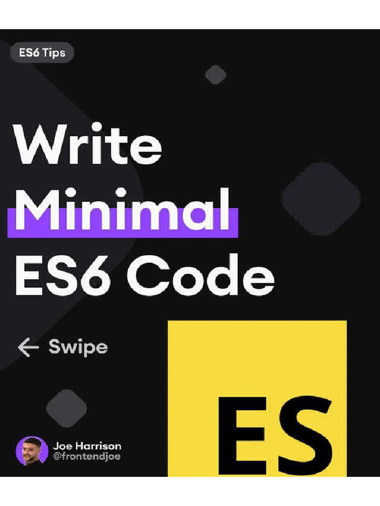 ES6 Minimal Code 1748489940 | PDF