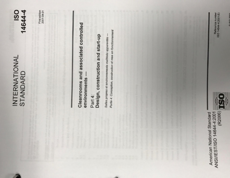 Iso 14644-4 | PDF