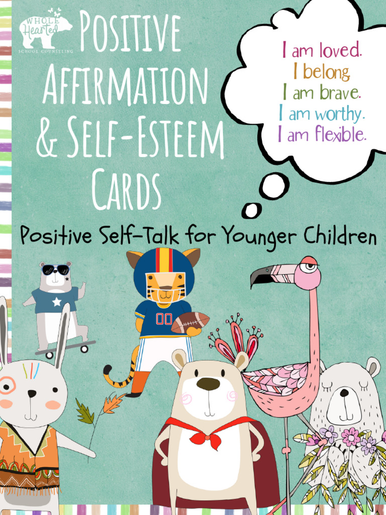 1 - Self-Esteem & Positive Affirmation Cards - Positive Self-Talk ...