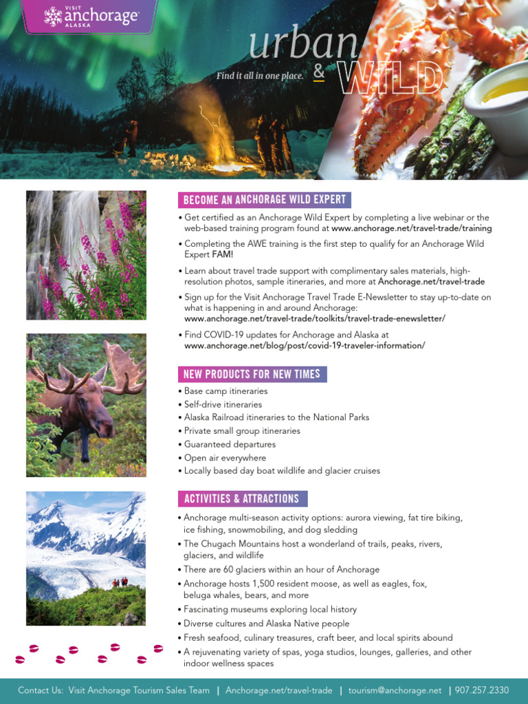 Explore Anchorage: Activities & Itineraries | PDF | Anchorage | Alaska