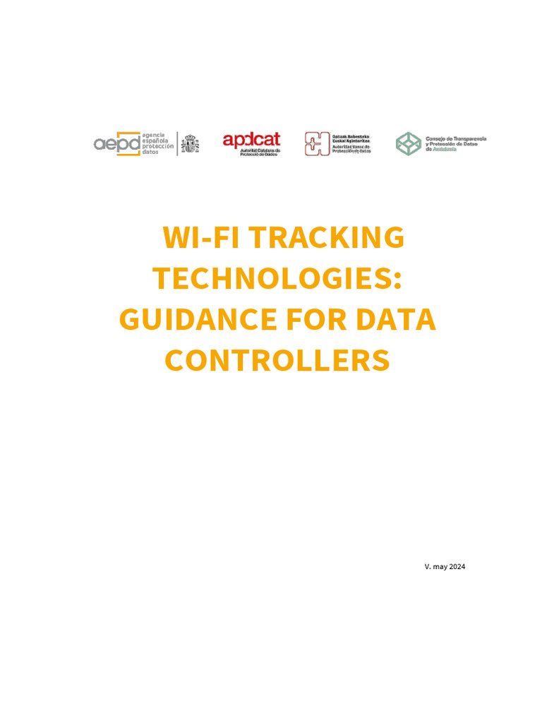 Wi Fi Tracking Technologies Guidance For Data Controllers | PDF | Wi Fi ...