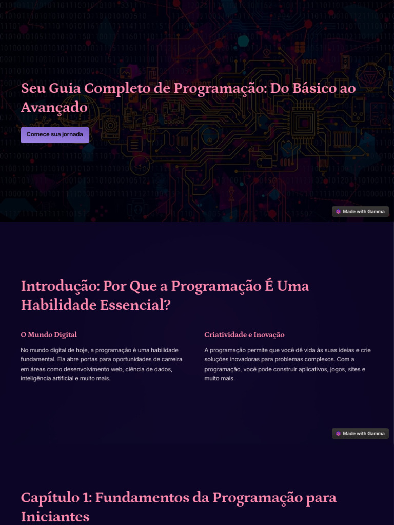Seu Guia Completo de Programacao Do Basico Ao Avancado | PDF ...