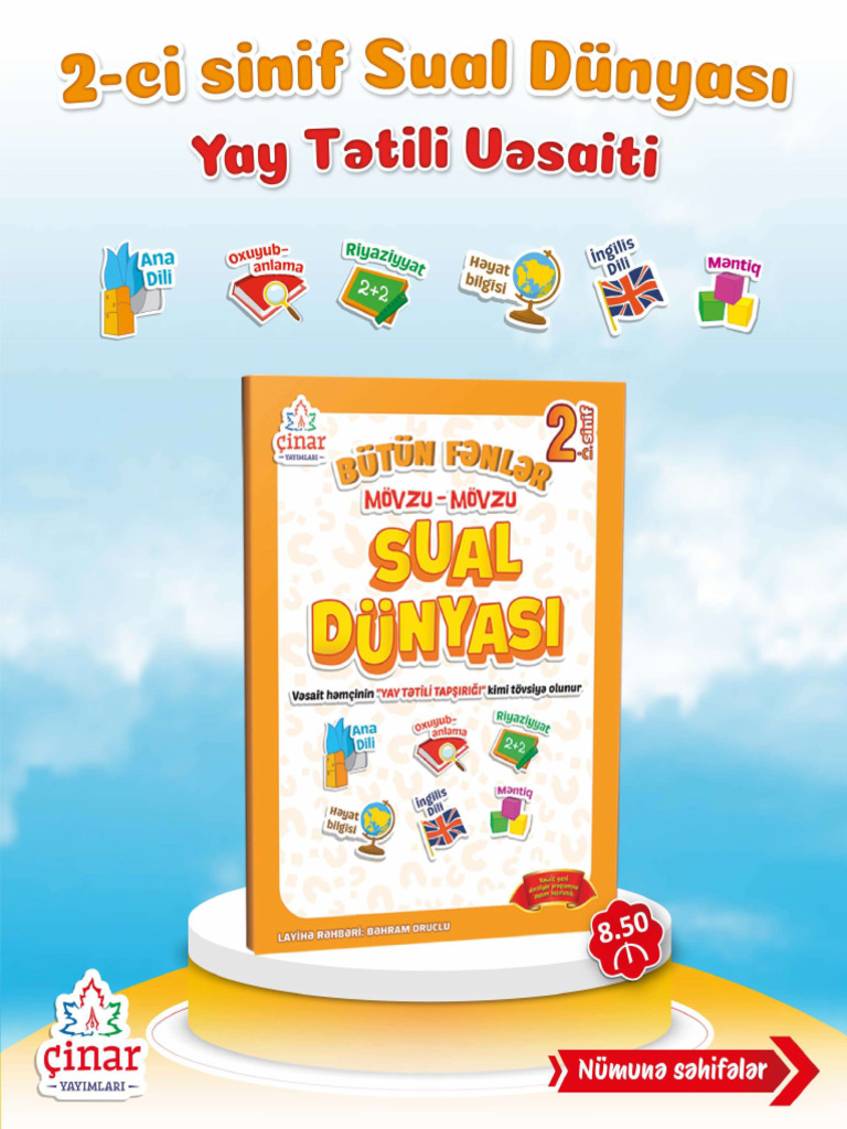 2-Ci Sinif Bütün FƏNLƏR Mövzu-Mövzu Sual Dünyası-1 | PDF
