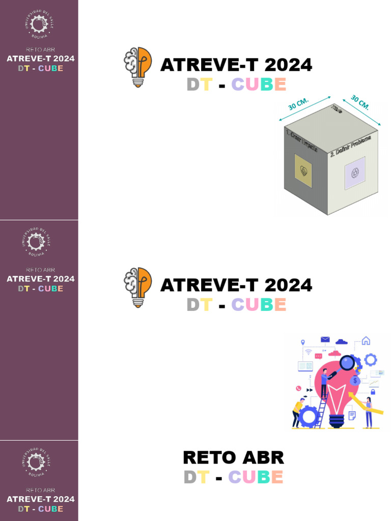 Reto DT Cube - Sucre 2024 | PDF | El pensamiento de diseño | Diseño