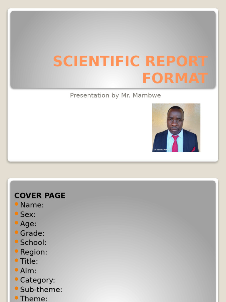 Scientific Report Format | PDF