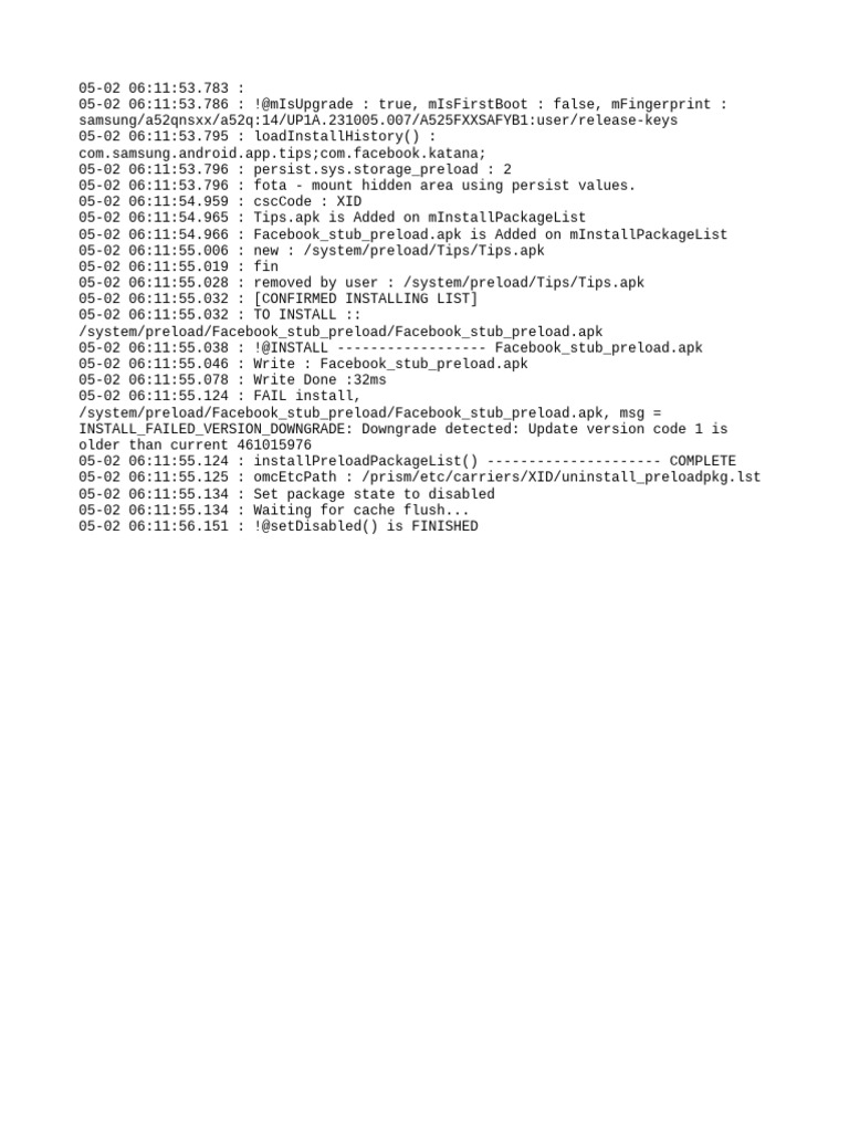 Preload Installer | PDF