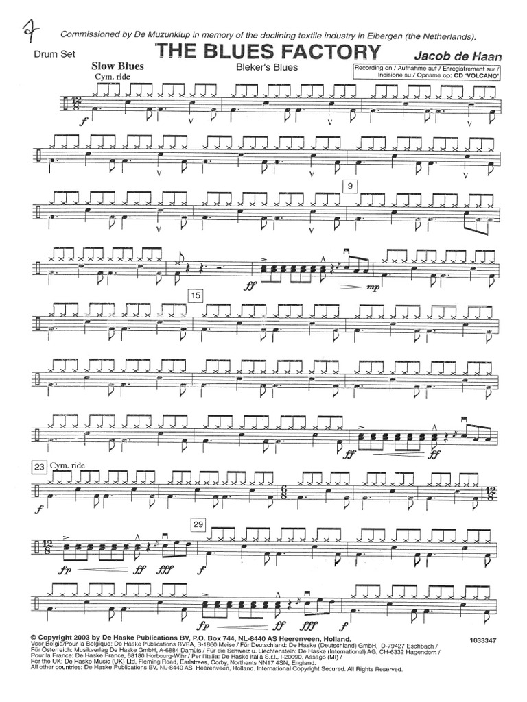 The Blues Factory - Bateria | PDF