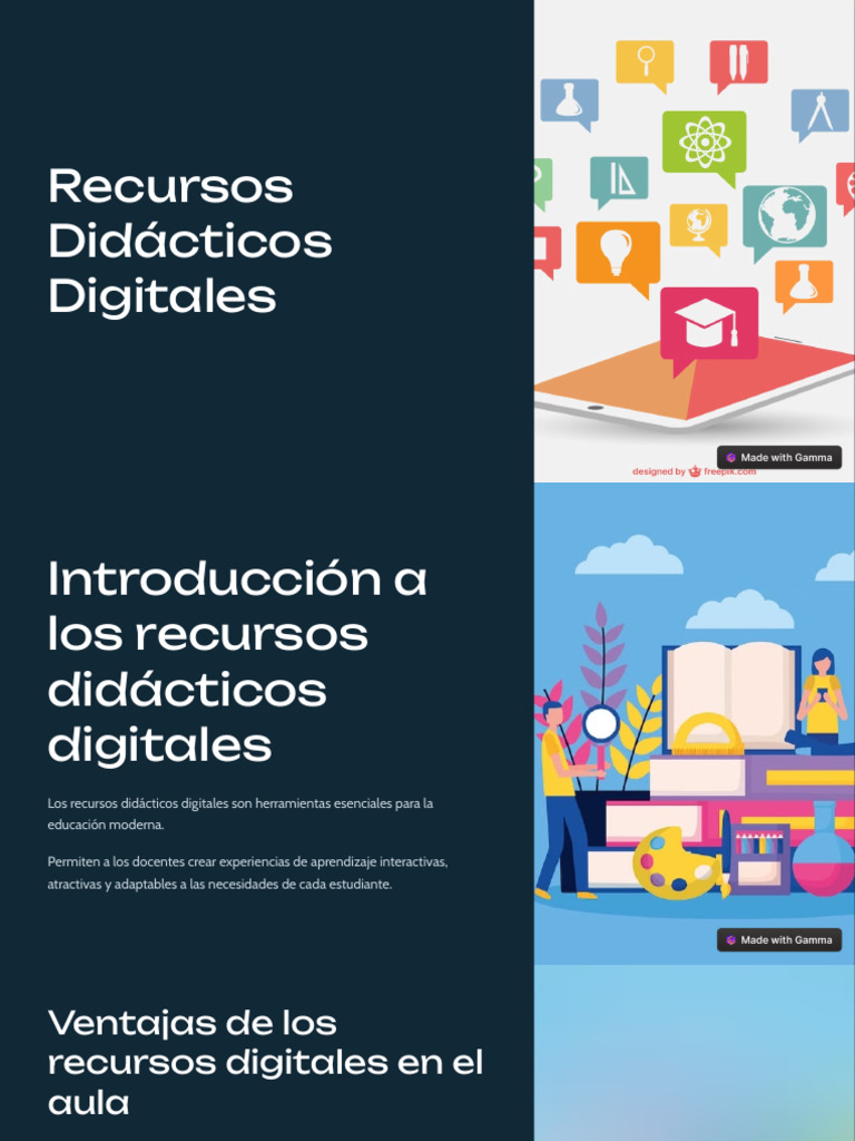 Recursos Didácticos Digitales en Educación | PDF | Multimedia | Aprendizaje