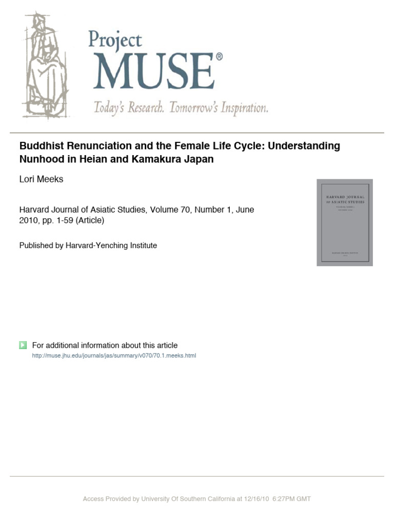 Buddhist Renunciation and The Female Lif | PDF | Ordination