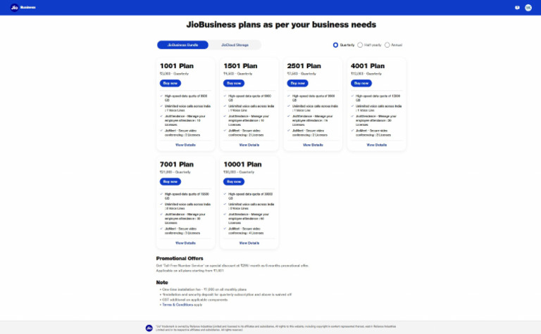 Jio SMB Plans | PDF