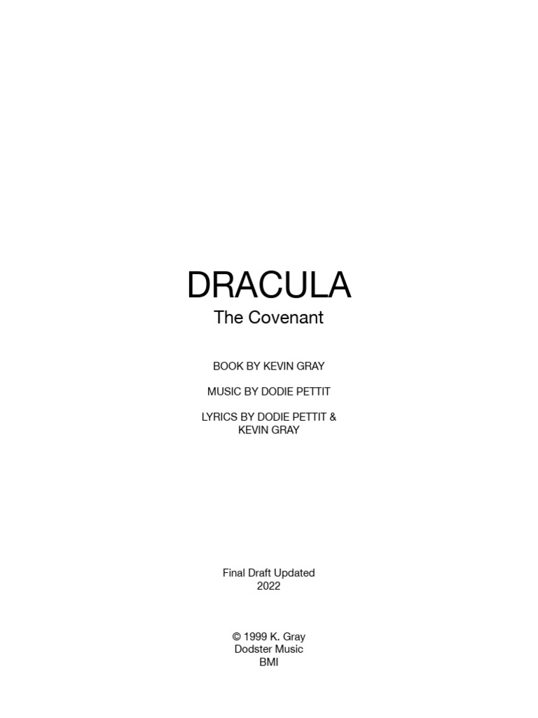 DRACULA SCRIPT Final 2022 | PDF | Mina Harker | Abraham Van Helsing