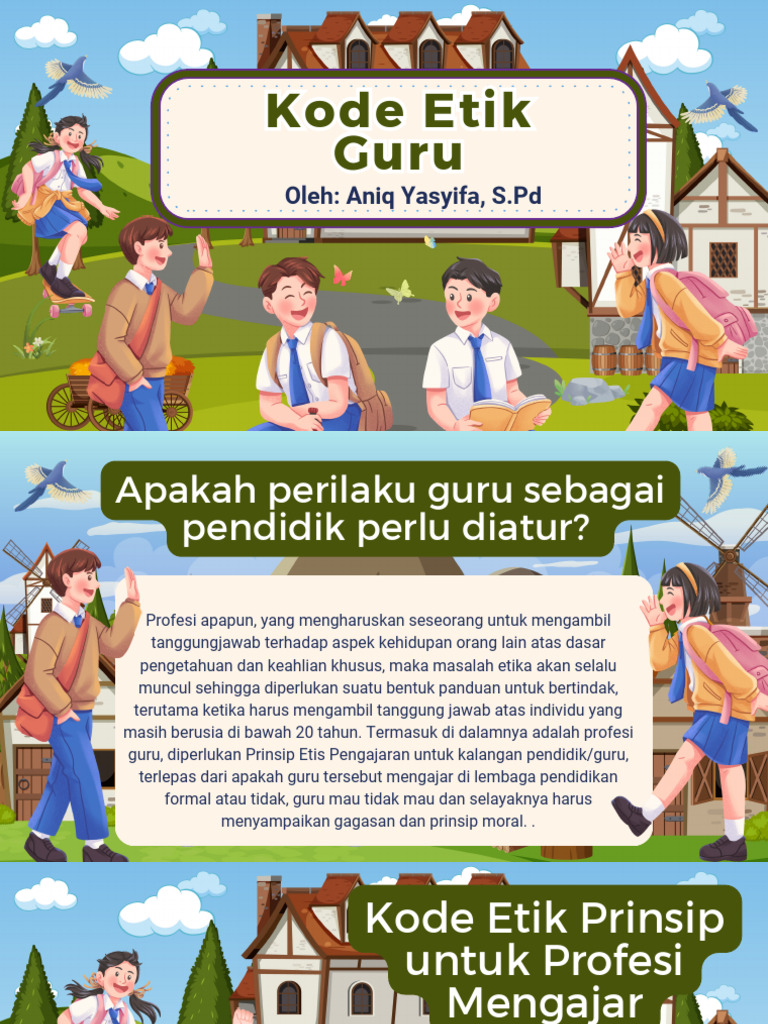 Kode Etik Guru | PDF