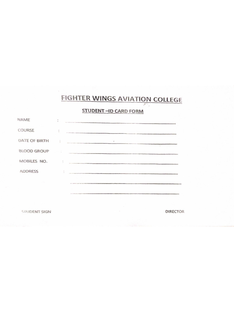ID - Card Form | PDF