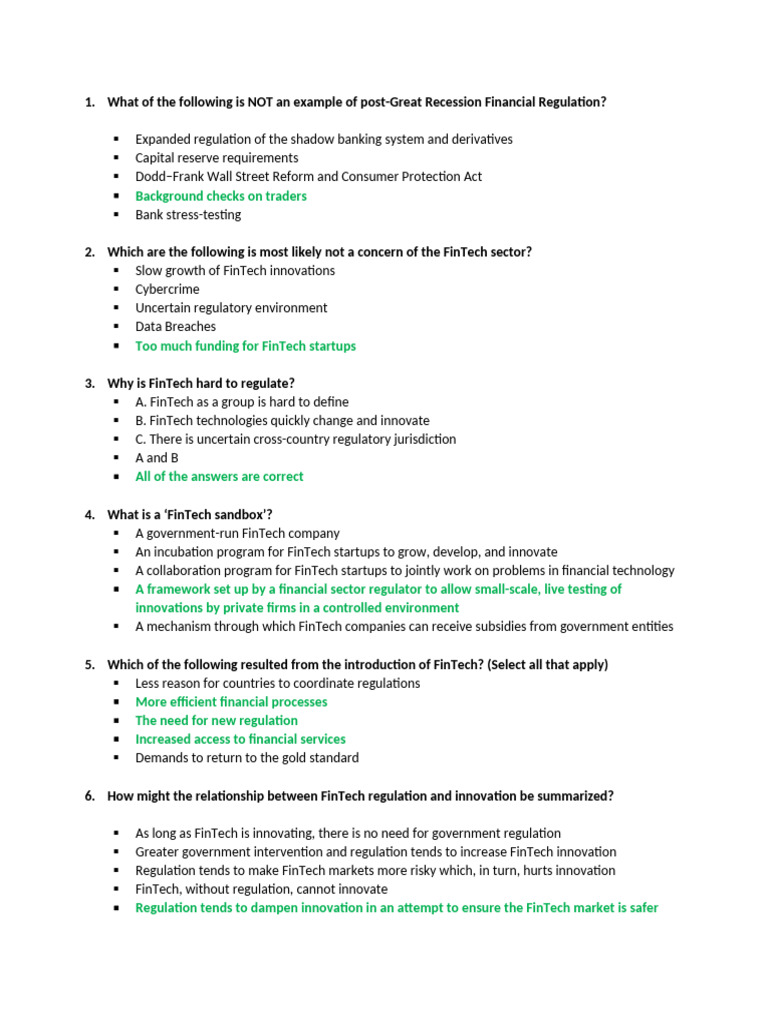 Module 4 Regulations Questions | PDF | Financial Services | Investing