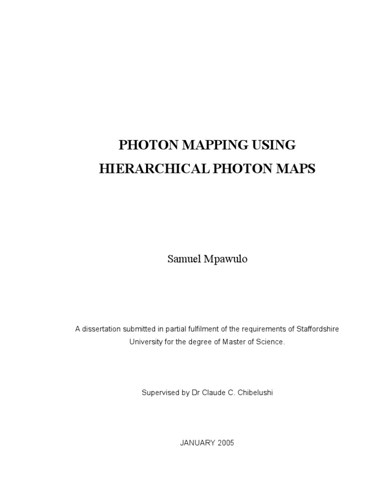 Photon Mapping Using Hierarchical Photon Maps | PDF | Business