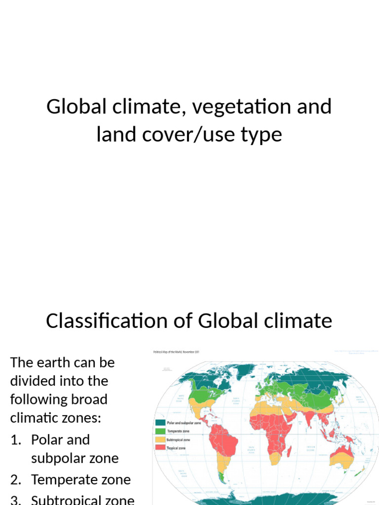 Global Land Use Types | PDF | Forests | Temperate Climate
