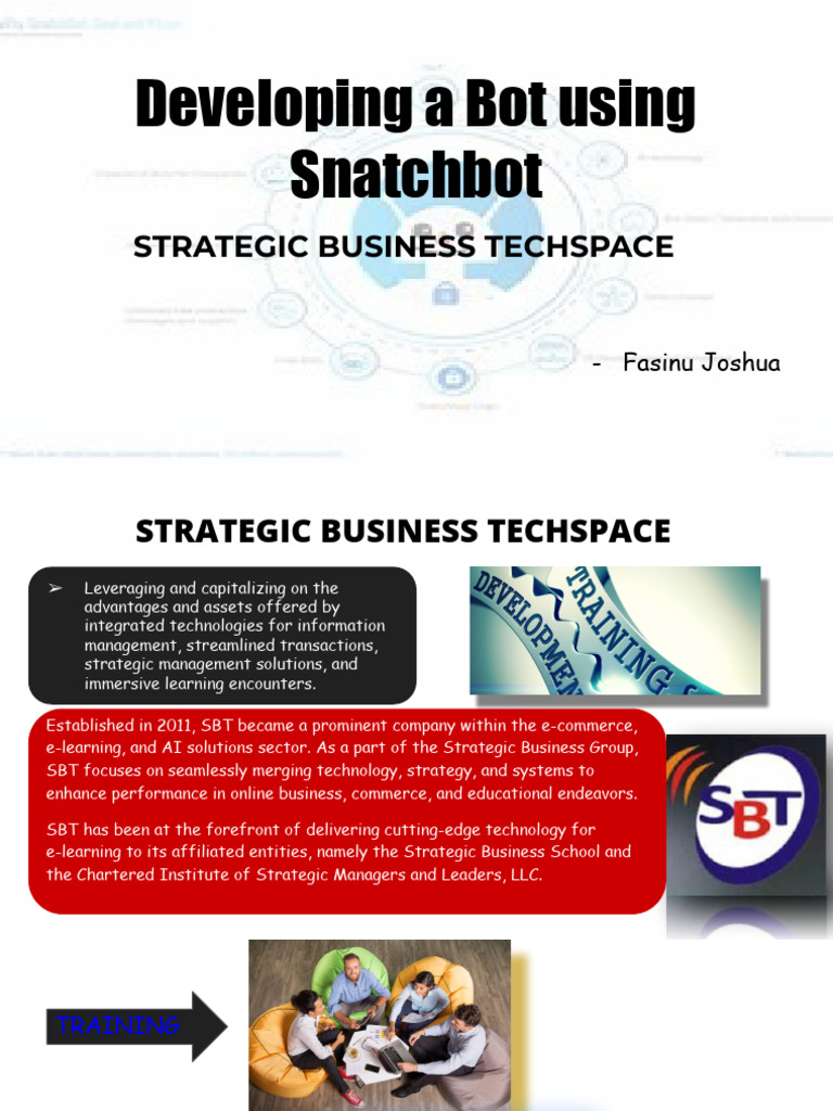 Building Chatbots with SnatchBot | PDF | Artificial Intelligence ...