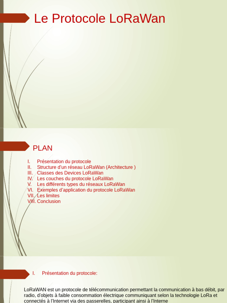 Protocole LoRaWAN : Architecture et Applications | PDF | Réseau ...