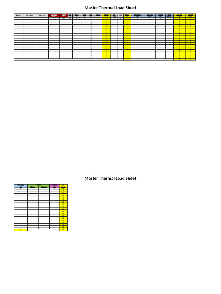 Master Calculation Workbook | PDF