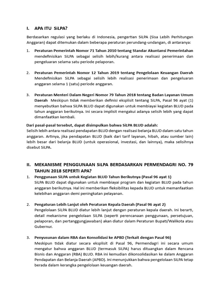 Apa Itu Silpa | PDF