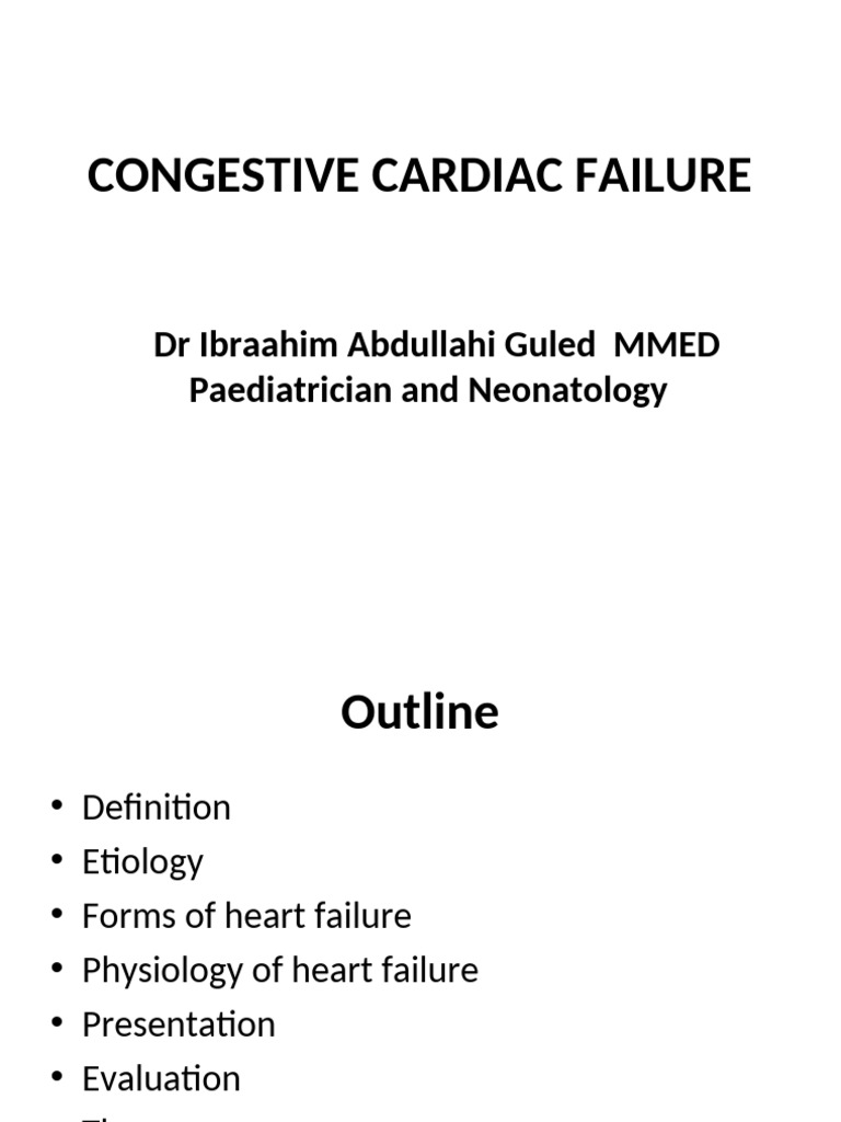 5 Congestive Cardiac Failure | PDF | Heart Failure | Heart