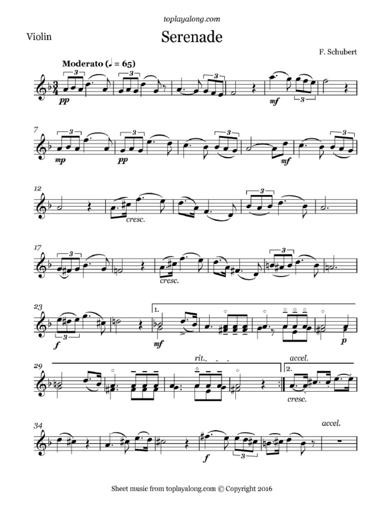 Schubert Serenade | PDF