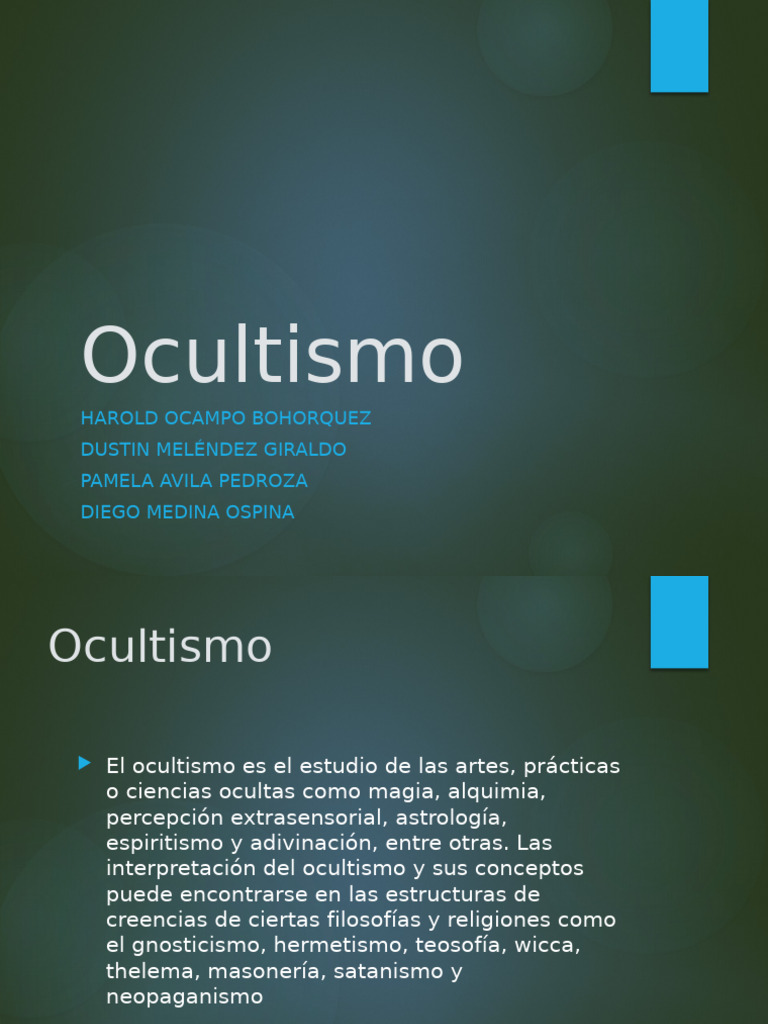 Introducción al Ocultismo y Esoterismo | PDF | Oculto | El esoterismo
