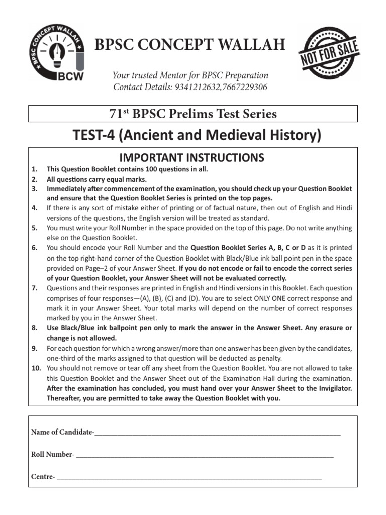 Test-4 Ancient & Medieval History Ques PDF | PDF | Nāstika | Eastern ...