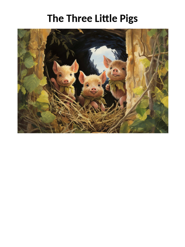 The Three Little Pigs | PDF