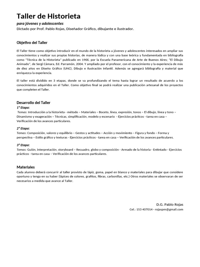 Proyecto Historieta | PDF