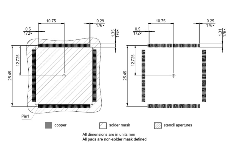Infineon PG LQFP 176 1 - FPD - PDF Footprint v06 - 00 EN | PDF