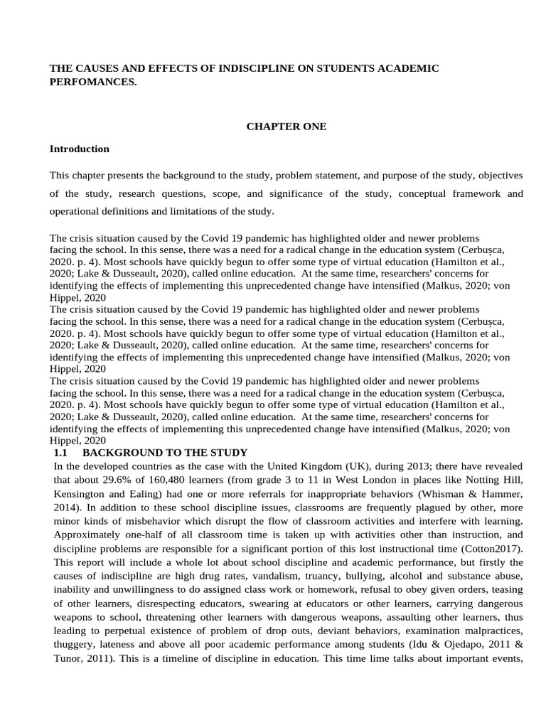 Cliff Chap 1 2 and 3 Indicipline | PDF | Classical Conditioning | Disciplines