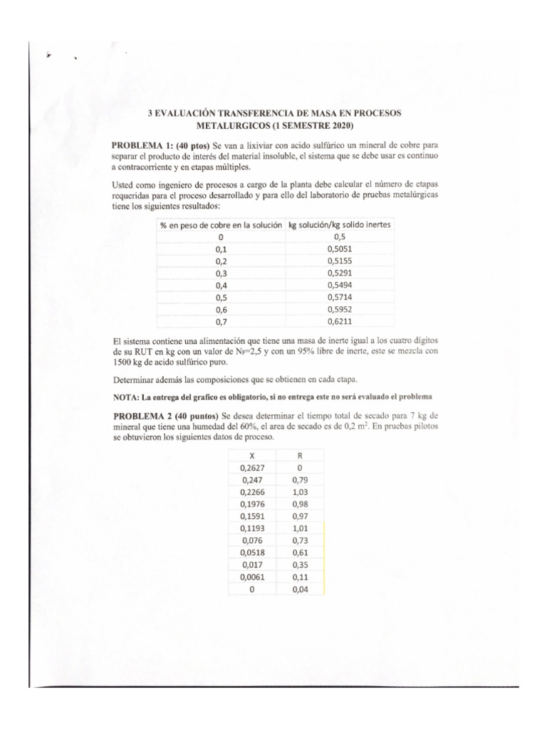 Pauta 3 Evaluacion Masa | PDF