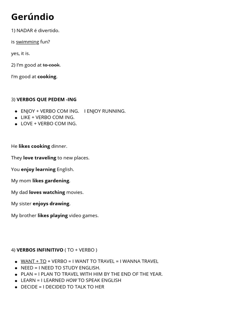 Gerúndio | PDF