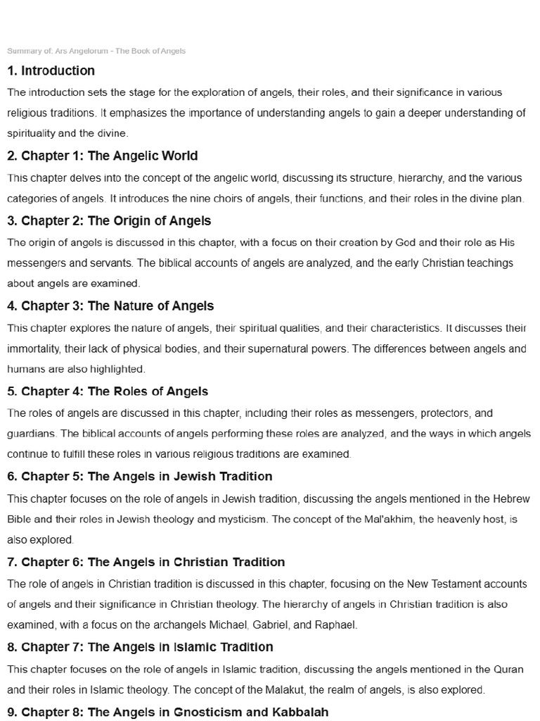 Ars Angelorum - The Book of Angels | PDF