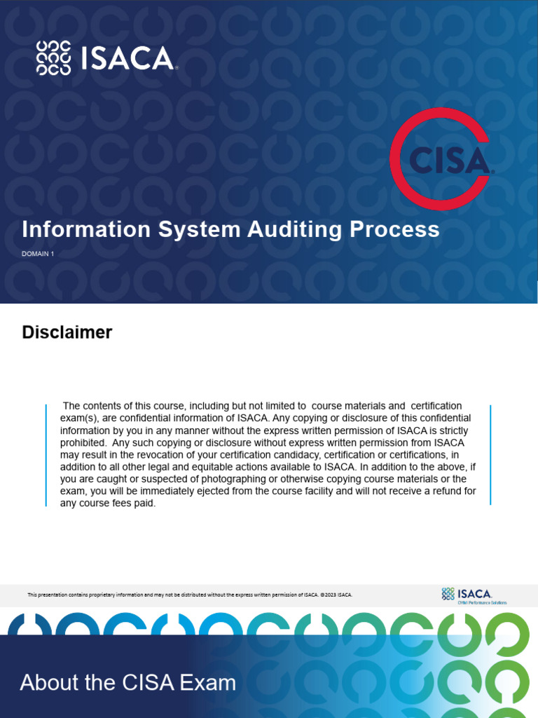 CISA 28e Exam Prep Domain 1 - 4 Day | PDF | Audit | Risk Assessment