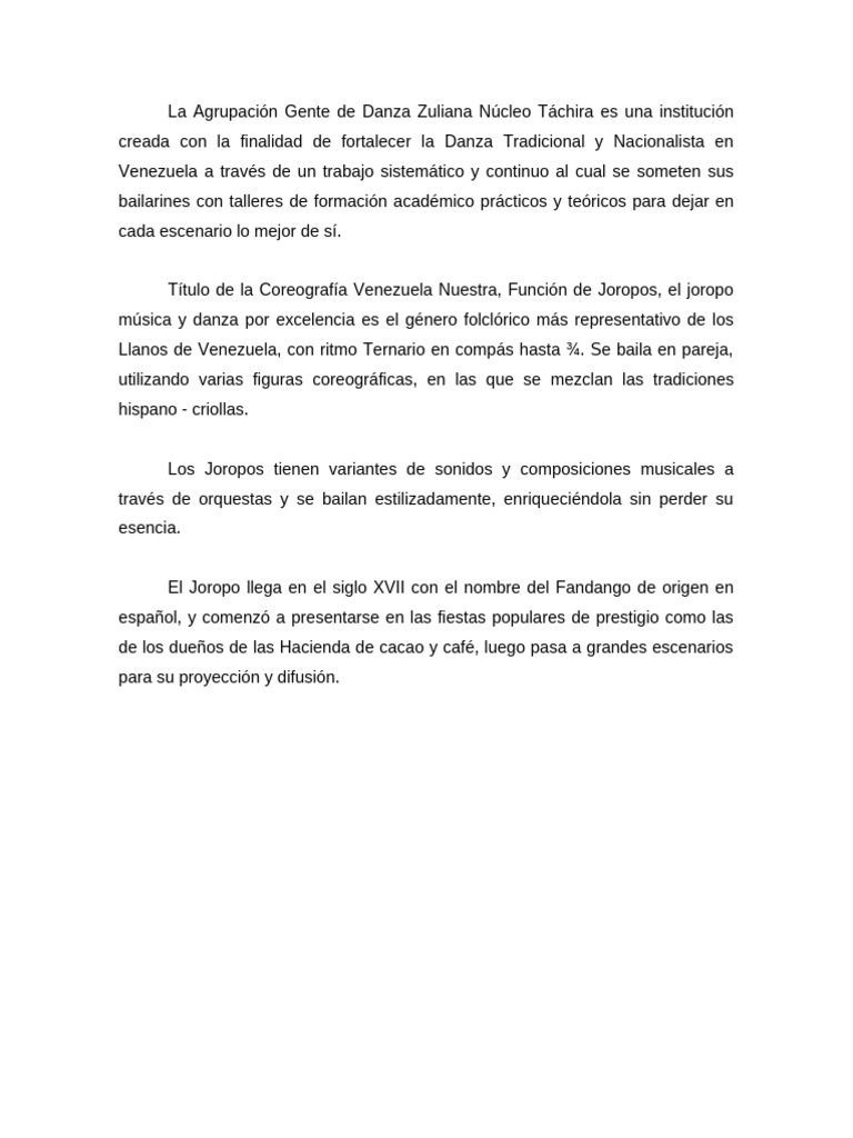 Cuartilla Joropo | PDF