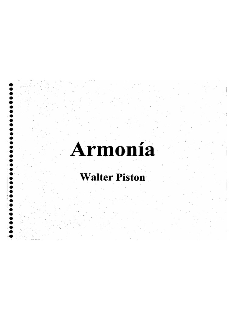 Abrir Piston, Walter - Armonía 2 | PDF