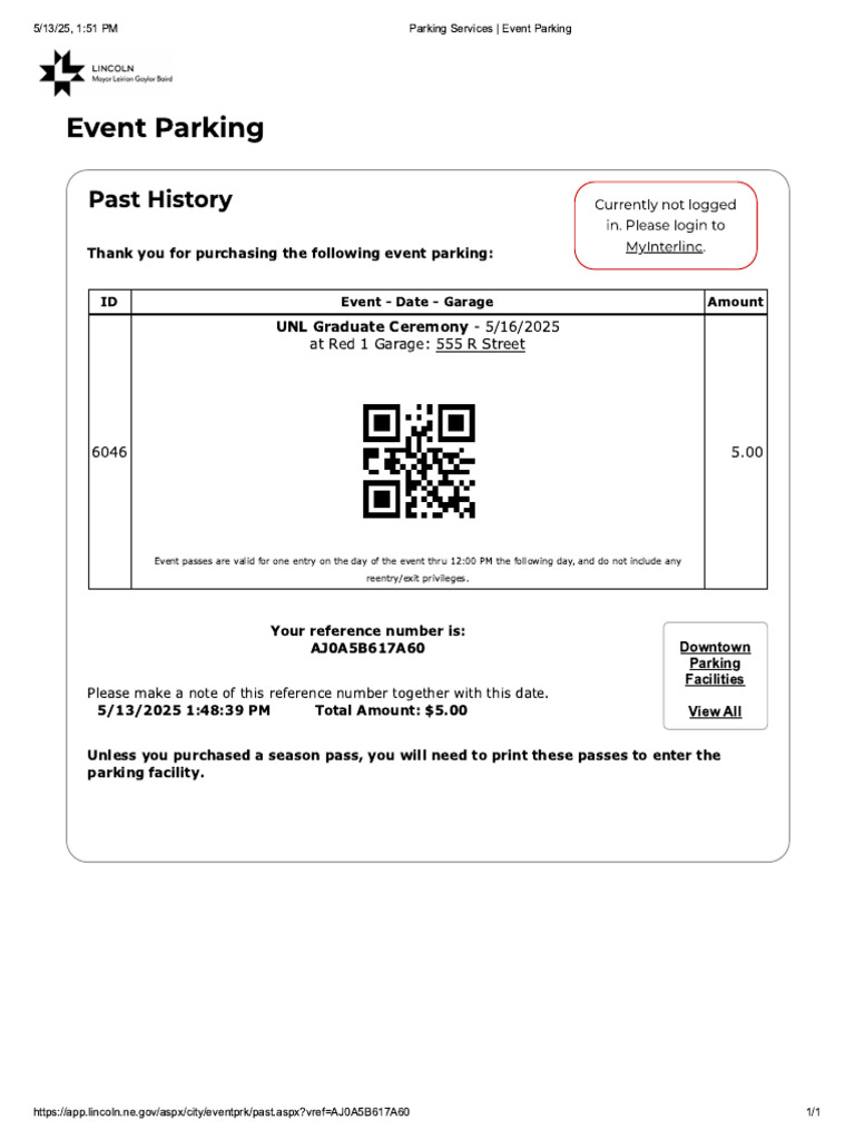 Parking Services - Event Parking | PDF