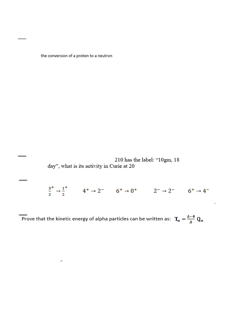 NuclearMCQ2For Nuclear Physics Students | PDF | Radioactive Decay | Neutron