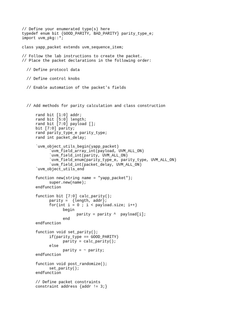 Yapp Packet | PDF