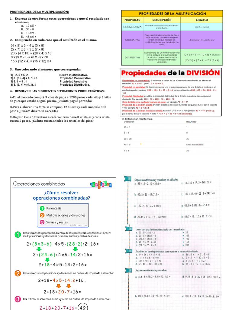 2 Cuadernillo 7mo A y B Matematica | PDF