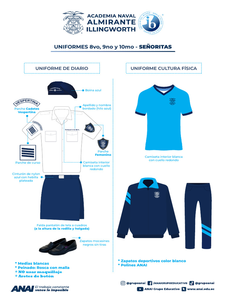 Uniformes Academia ANAI 2023 | PDF | Apariencia humana | Estética