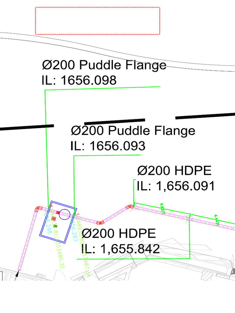 Asbuilt For Puddle Sleeve - Water Supply at GV Chamber No 1 | PDF