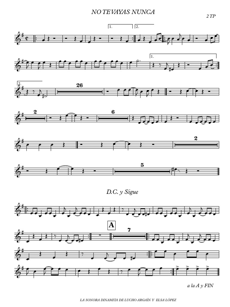 No Te Vayas Nunca TPTS 2 | PDF