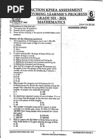 Grade 6 Mathematics Endterm 1 Exam 2024 | PDF