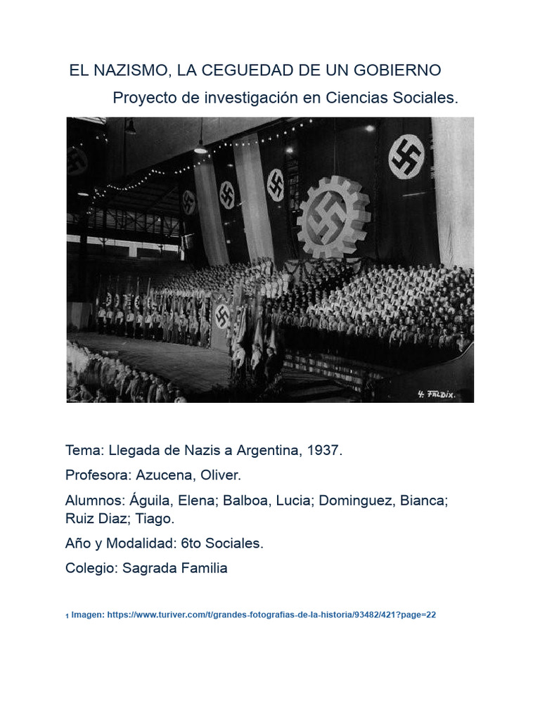 Nazis en Argentina: Historia y Conexiones | PDF | Alemania nazi | Adolf ...