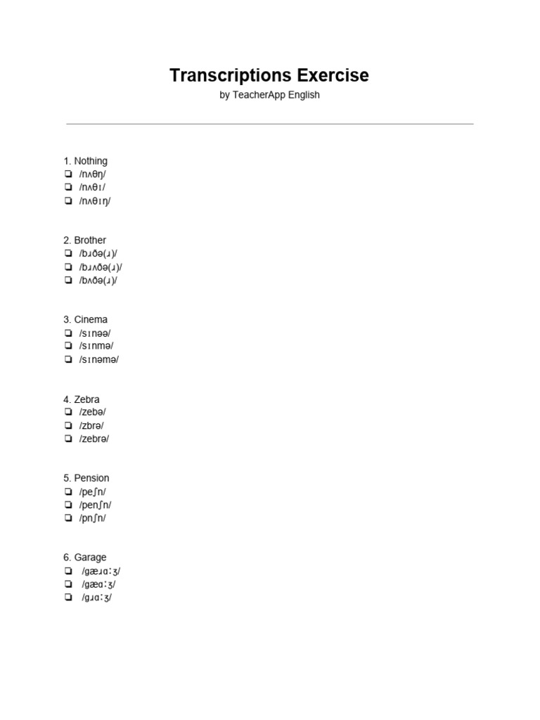 Transcriptions EXO 3 | PDF
