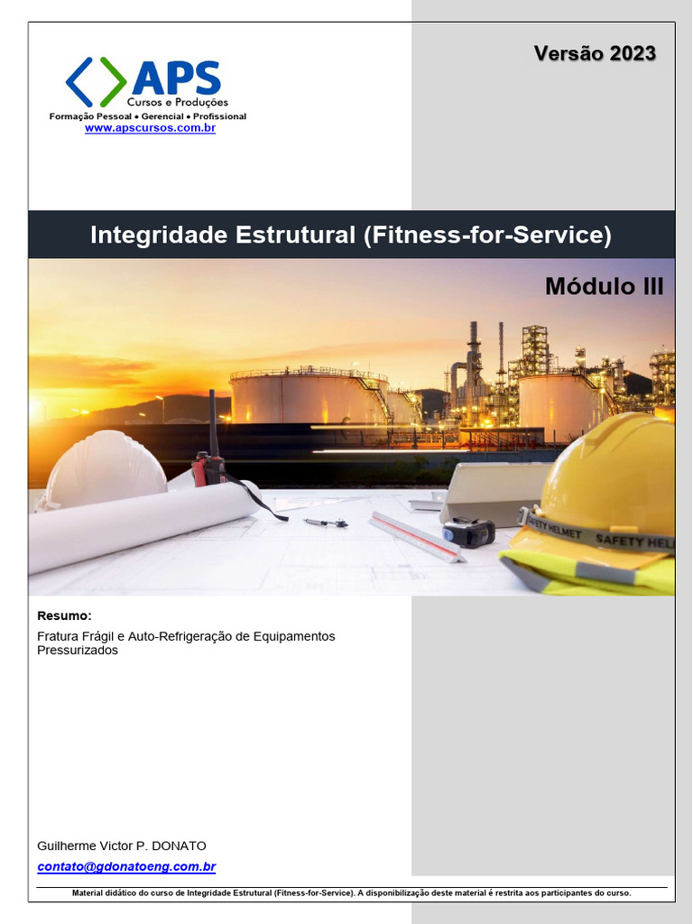 Fratura Frágil em Equipamentos Pressurizados | PDF | Resistência dos ...