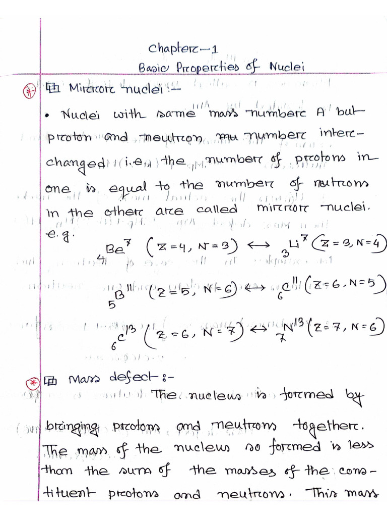 Nuclear Physics 1 Note 1 | PDF